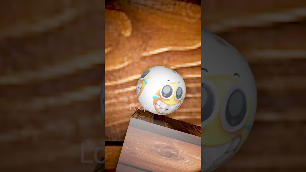 Bouncing Emoji Loop 🔁😄 | Most Satisfying Animation Ever! #shorts