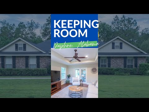 Southern Alabama Kitchen Tour with Keeping Room Attached Daphne, AL Real Estate #Shorts
