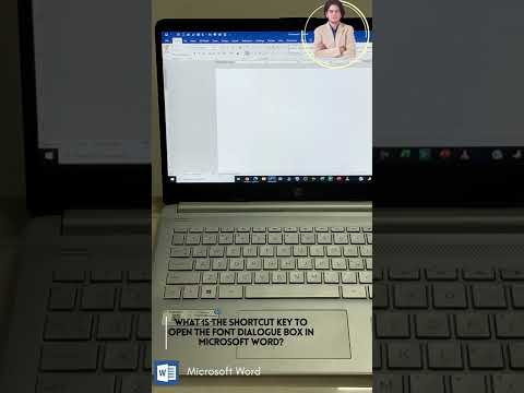 What is the shortcut key to open the font dialogue box in Microsoft word? #shorts