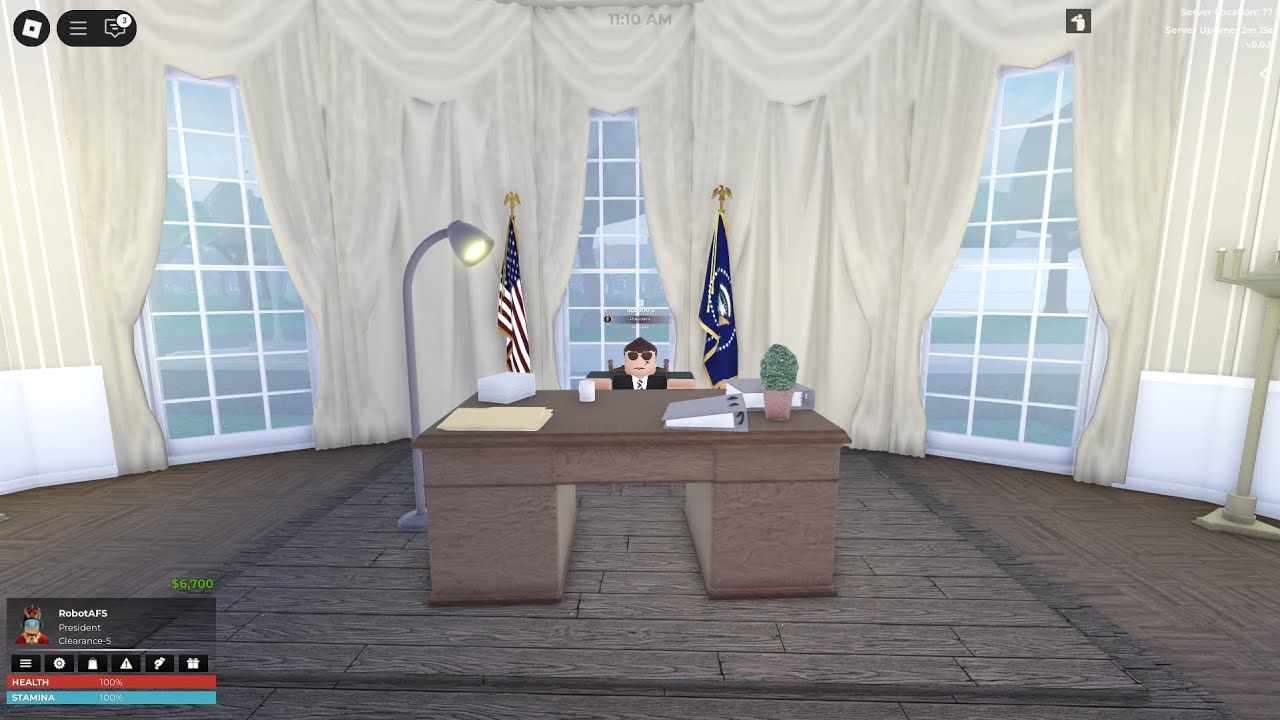 Full Bunker Tour In Roblox White House Roleplay