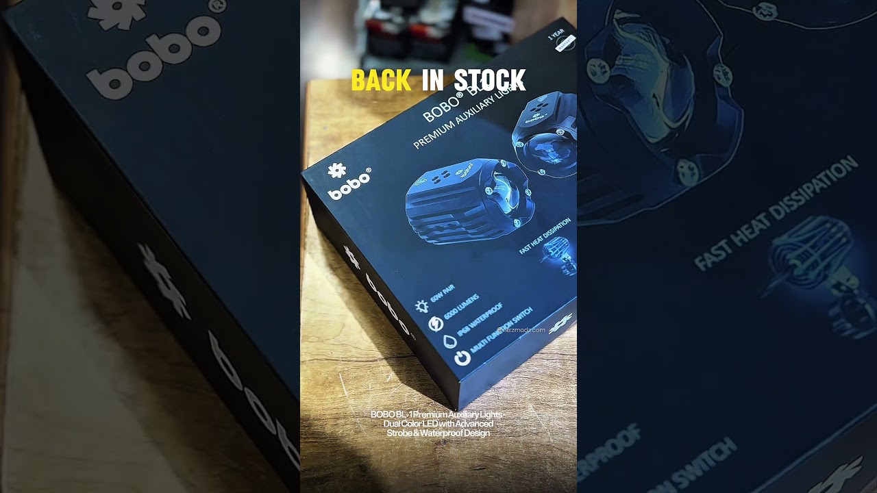 Bobo BL1 auxiliary lights, back in stock!