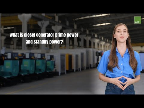 What is diesel generator prime power rating and standby power rating