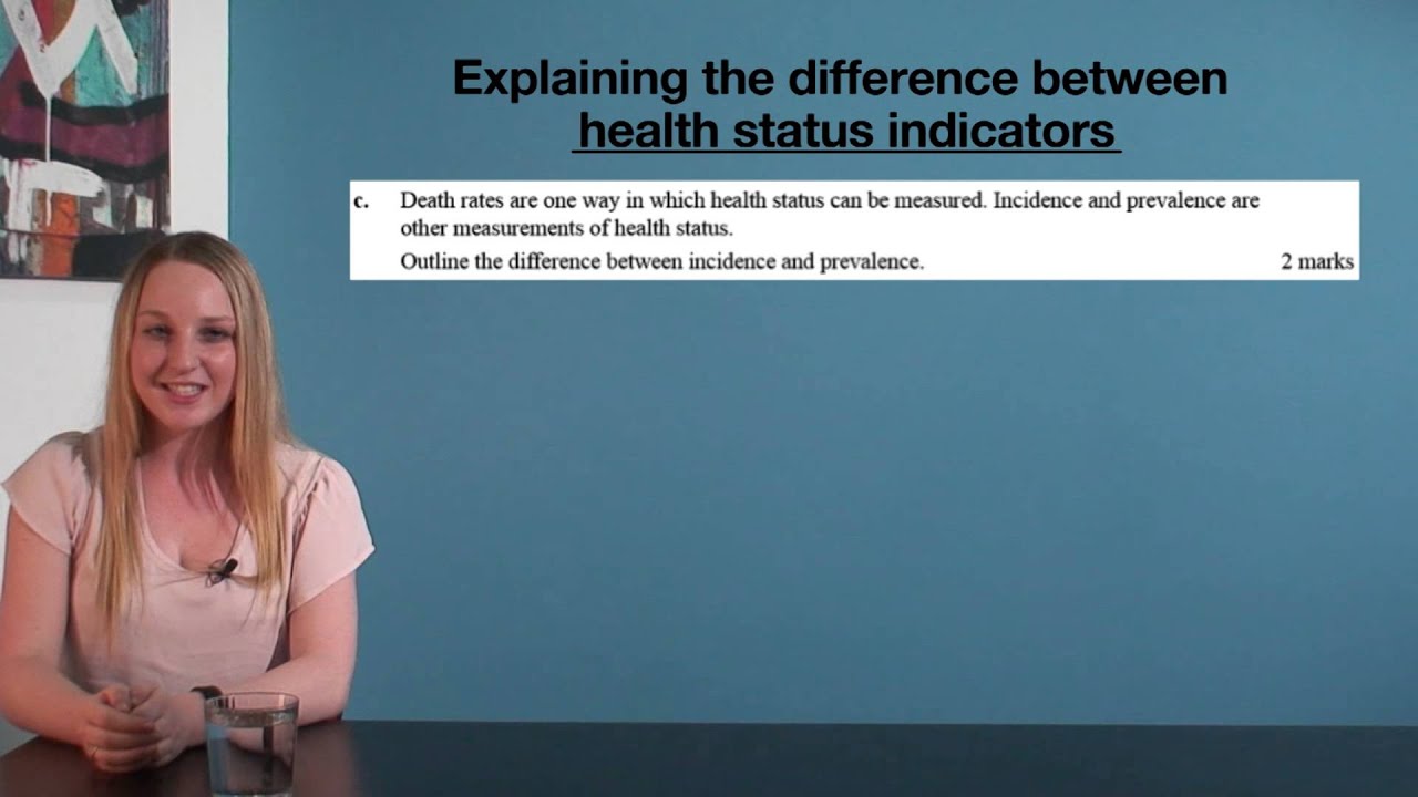 VCE HHD - Difference between health status indicators