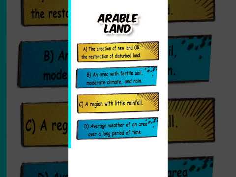 Arable Land - Daily Word Challenge #vocabulary #geography #teacher