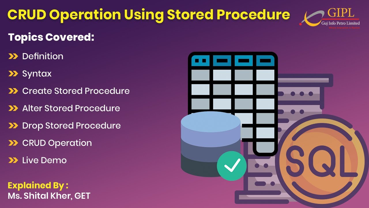 CRUD Operation using Stored Procedure