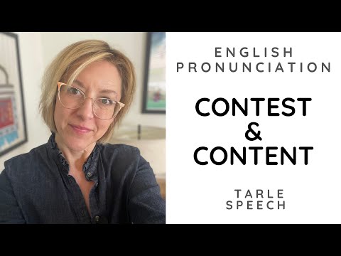 How to Pronounce CONTEST & CONTENT - American English Pronunciation Lesson