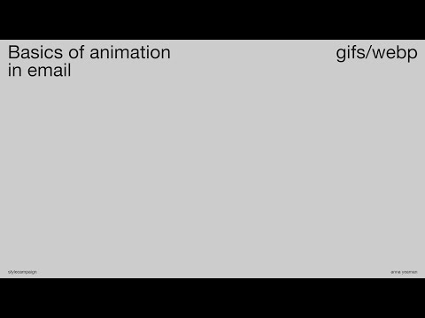 Animated Gifs and WebP for email