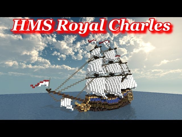 British Flagship: HMS Royal Charles Minecraft Map