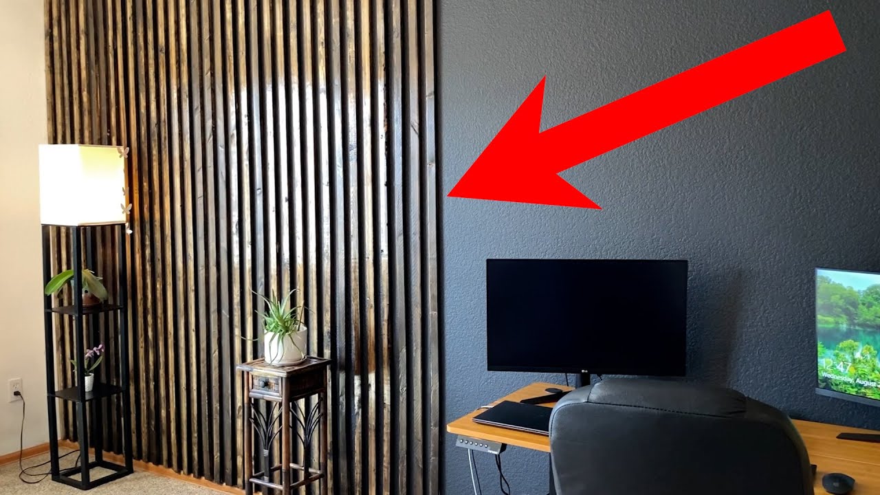 DIY Wood Slat Wall or Wood Panel Wall - Step by Step Build