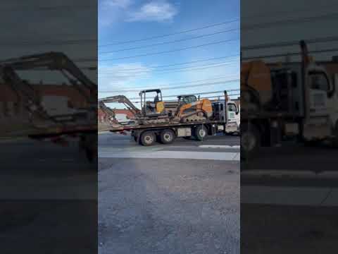 GTA Equipment Rentals - Excavator and Skid Loader delivery #construction #oakville #equipment