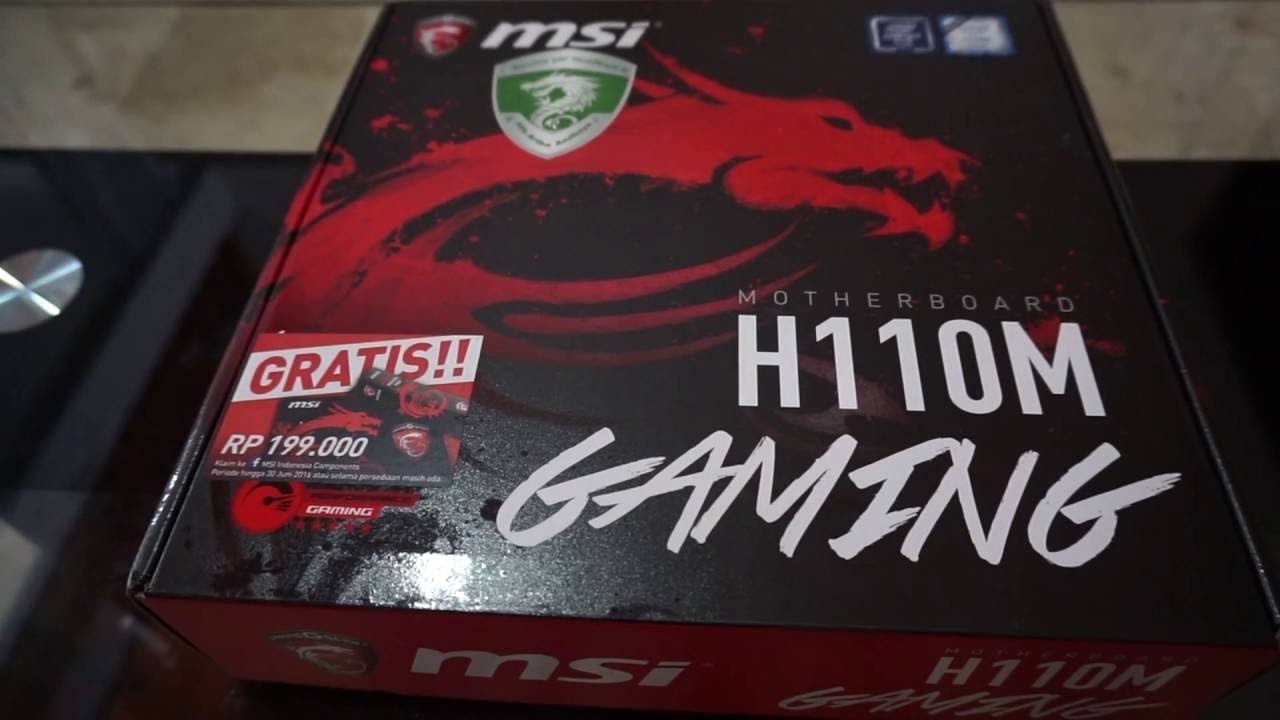 Unboxing MSI H110M Gaming LGA 1151 Motherboard