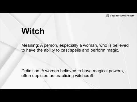 Witch Meaning