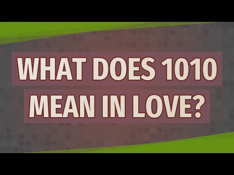 What does 1010 mean in love?