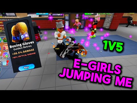 E-GIRLS JUMPED ME, SO I USED NEW GOLDEN RETRO GLOVES 😭☠️ (BTA TO E-GIRLS)