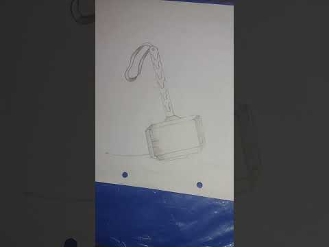 Thors Hammer π¨ #thor #thorhammer #drawing #subscribe