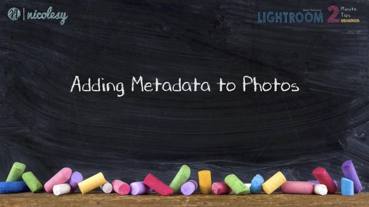 Adding metadata to photos in Lightroom Classic