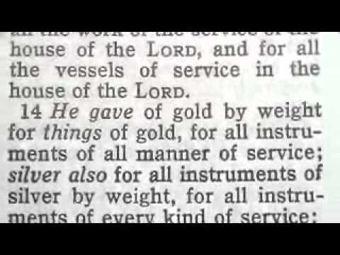 Part 329 (1 Chronicles 28 Psalm 145,104,124,133,86) Reese Chronological Bible
