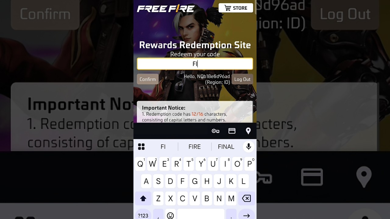 🔥Free fire today's  redemption code 2025