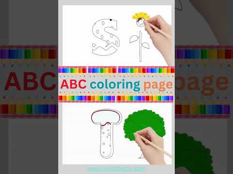 ABC coloring page 😍🖌 #drawing #abccoloringpages