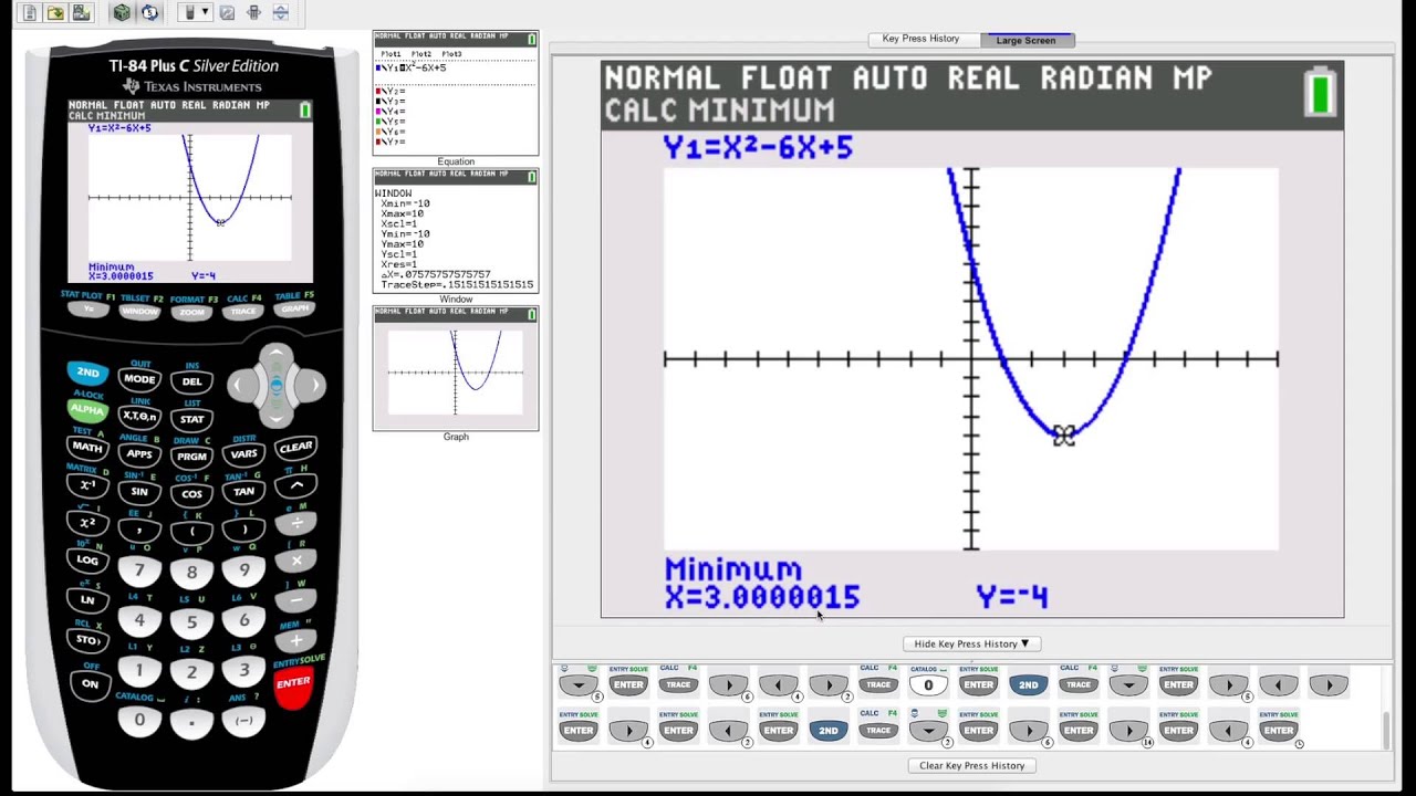 TI-84 Plus Graphing Calculator Guide: Graphing functions