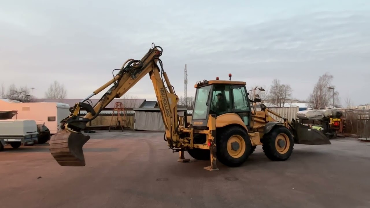 Grävlastare New Holland LB115-4PS, Mönsterås, Klaravik aukti