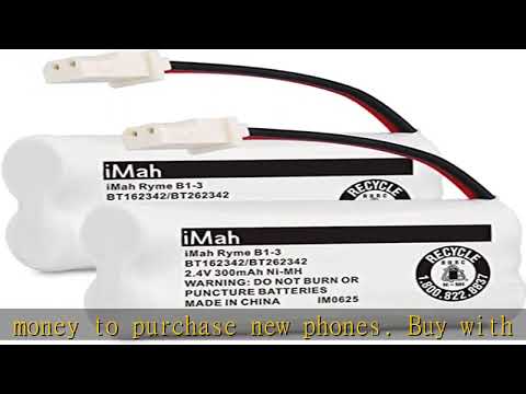 iMah BT162342 BT262342 BT183342 BT283342 Cordless Phone Batteries Compatible with VTech CS6114 CS64