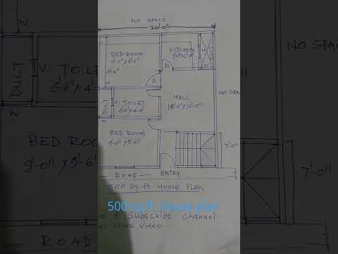 500 sq.ft. house plan | 500 sq.ft. house|500 sq.ft. house plan in Indian style| latest house plan