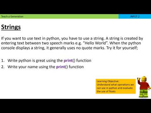 Programming in Python: Episode 3 – Other Operations and Strings ...