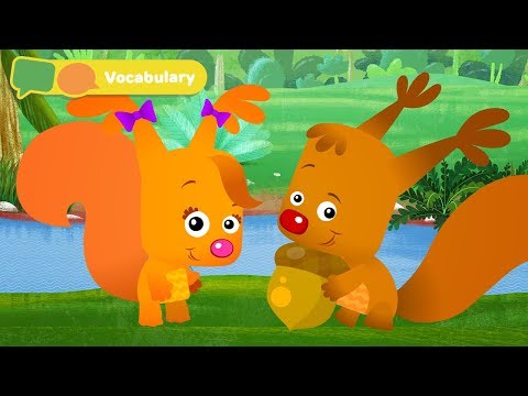 Learning First Words for Babies | We Found The Acorn with Sammy and Eve | Baby Sensory Stimulation