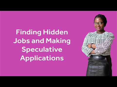 Finding Hidden Jobs and Making Speculative Applications