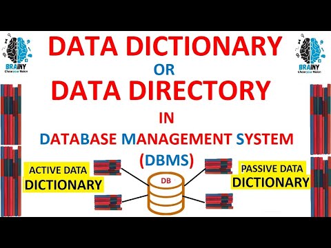 DATA DICTIONARY OR DATA DIRECTORY IN DATABASE | TYPES OF DATA DICTIONARIES IN DATABASE