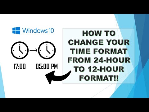 How To Change 24-Hour to 12-Hour Time Format | Windows 10 & 11