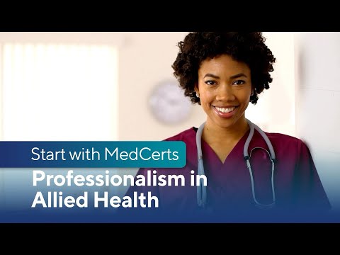 MedCerts Professionalism in Allied Health Specialty Course