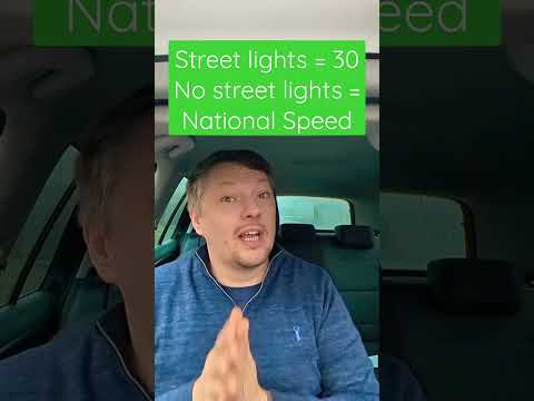 Simple rule to guess the speed limit. #drivingtest #drivinglesson #driving #speedlimit