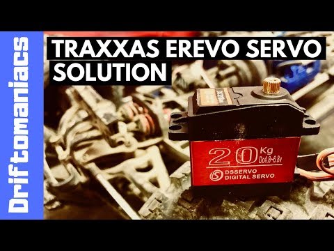 Solution to Traxxas ERevo VXL 2.0 Servo Problems - Metal Gear 20kg Servo Upgrade
