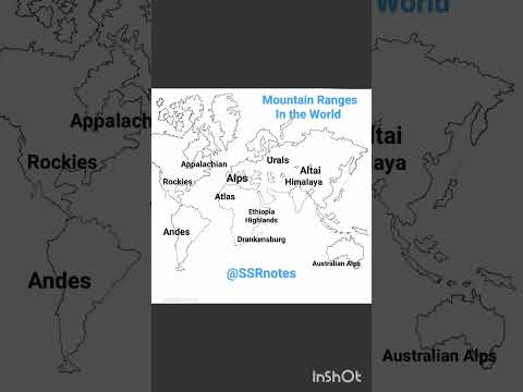 Mountain ranges of the world 🌎🌍#trending #ytshorts #viral