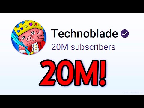 Technoblade Has Reached 20 Million Subscribers!