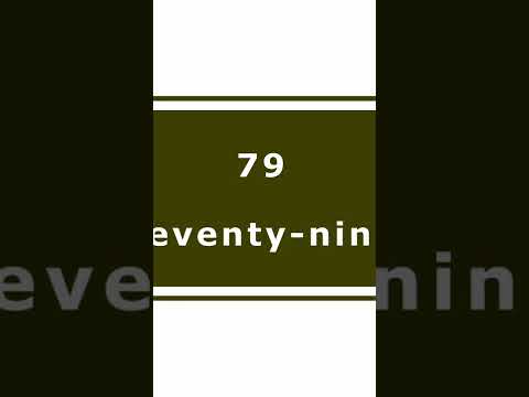 Number 79 (seventy-nine)7️⃣9️⃣ The Counting Channel ❗️ #short
