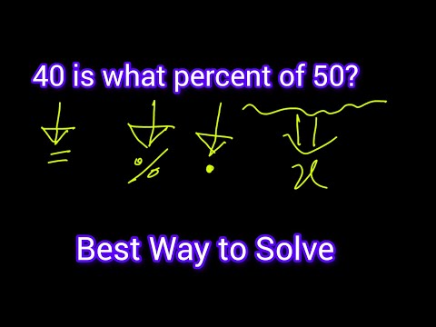 40 is what percent of 50?