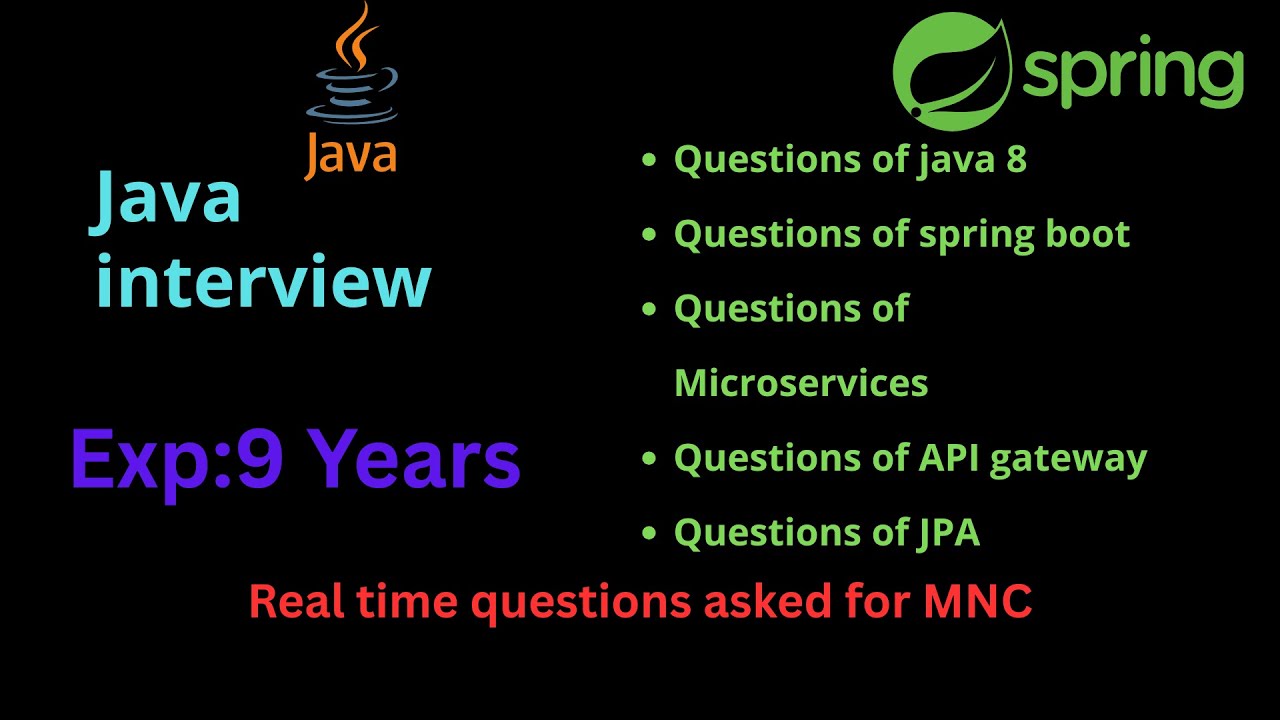 java interview questions and answers for experienced 9+ years