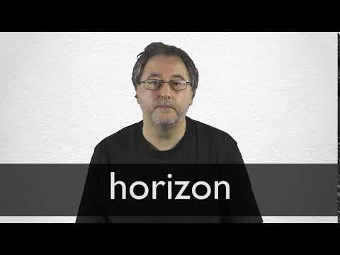 How to pronounce HORIZON in British English