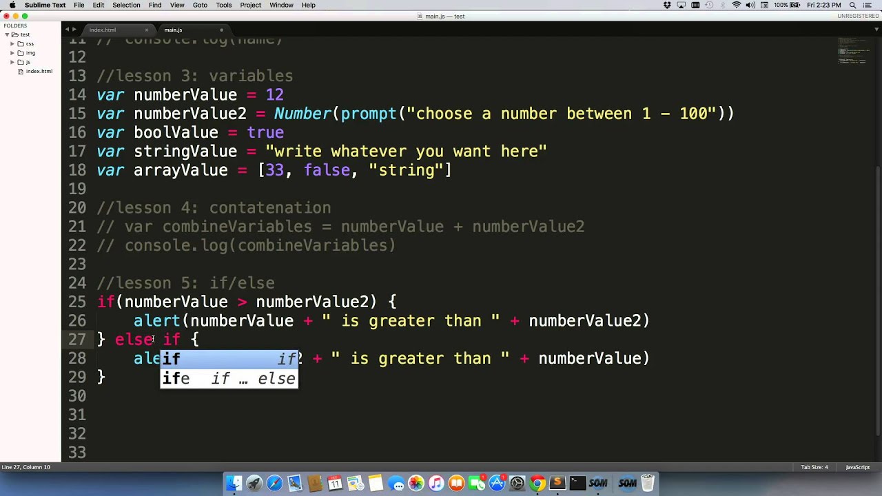 How JavaScript if/else statements work