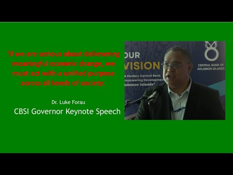 CBSI 2024 Annual Report Launch Governor's Keynote Speech