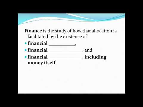 Managerial Finance: Intro to Managerial Finance, pt 1