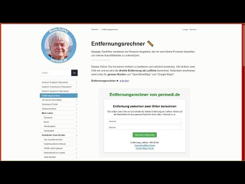 Neue Online Tools 🛠 Übersetzer Entfernungsmesser Synonyme Finder Ortssuche 🌞 permedi.de
