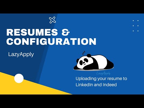Lazy Apply Add Resume Cover Letter and Integrations