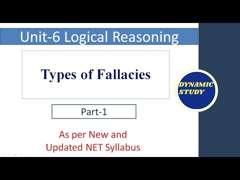 Types of fallacies Part-1 Video Lecture - UGC NET