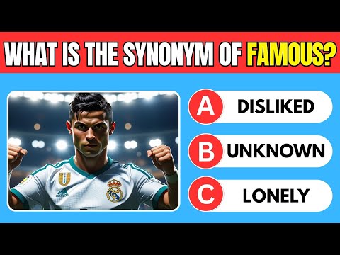 Synonyms Quiz Test your English vocabulary | Synonym Quiz for Elementary Level English Synonyms Quiz