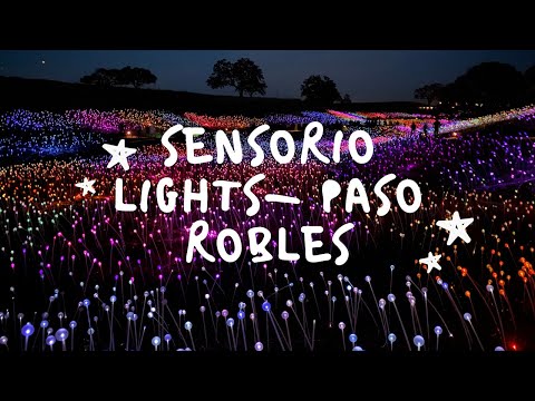 FIELD OF LIGHTS AT SENSORIO PASO ROBLES CA | BABYMOON DAY 1