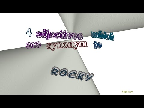 rocky - 5 adjectives similar to rocky (sentence examples)